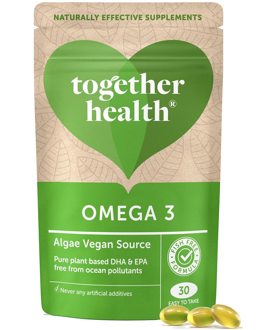 TOGETHER Omega 3 - dumblių veganiškas šaltinis - mikrodumblių aliejus ...