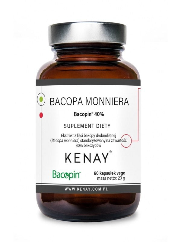 KENAY Bacopa Monniera Bacopin 40% (60 kapsulių). – Herbora
