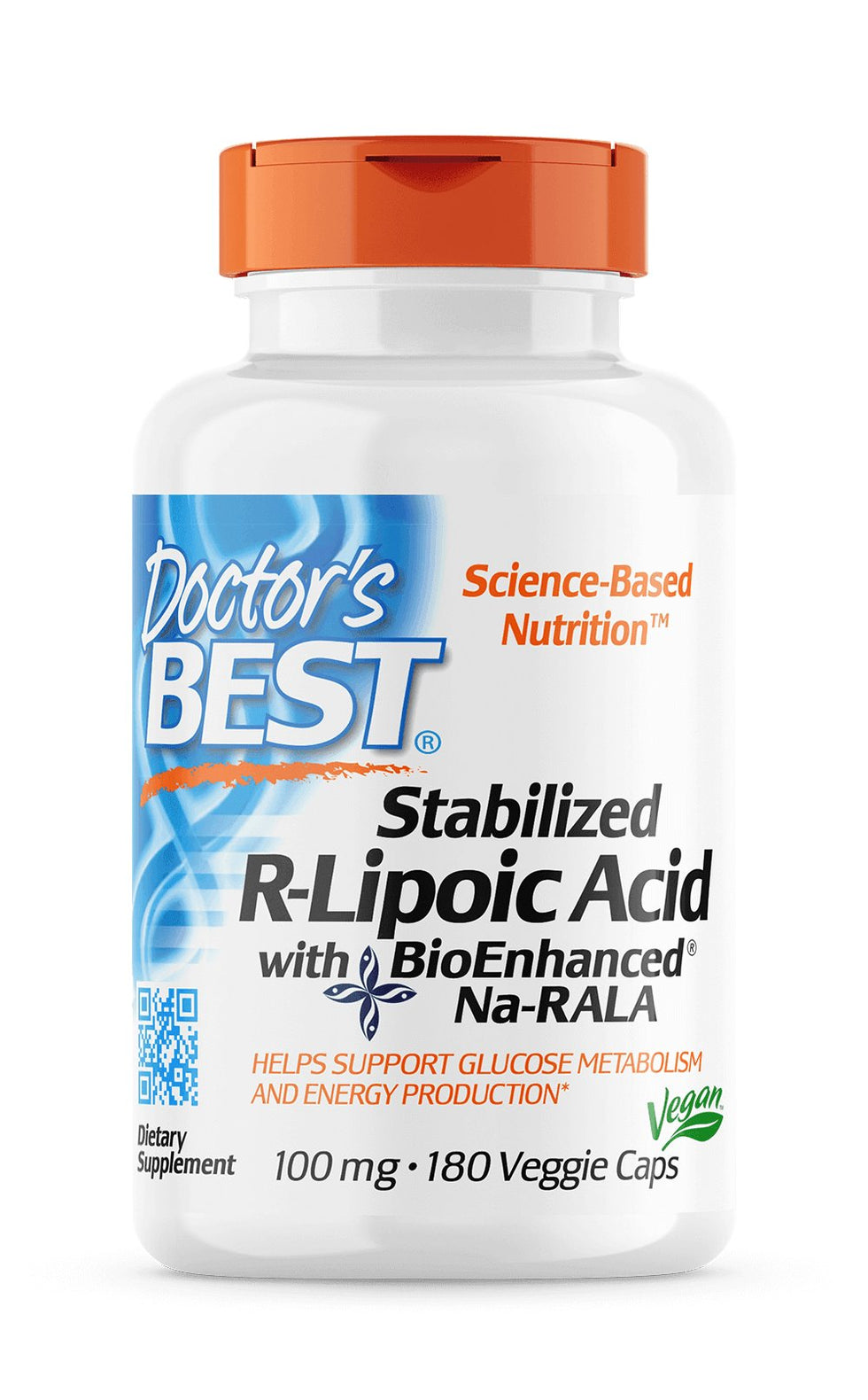 DOCTOR'S BEST R-Lipoic Acid 100 mcg su biologiškai sustiprinta Na-RALA ...